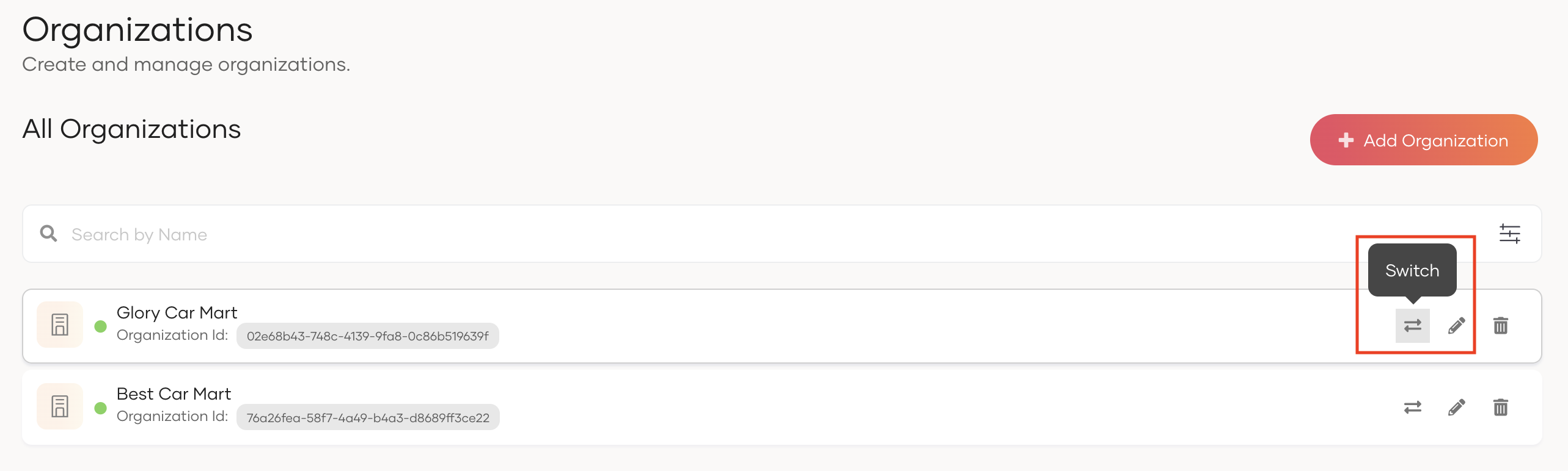 Set up organizations - WSO2 Identity Server