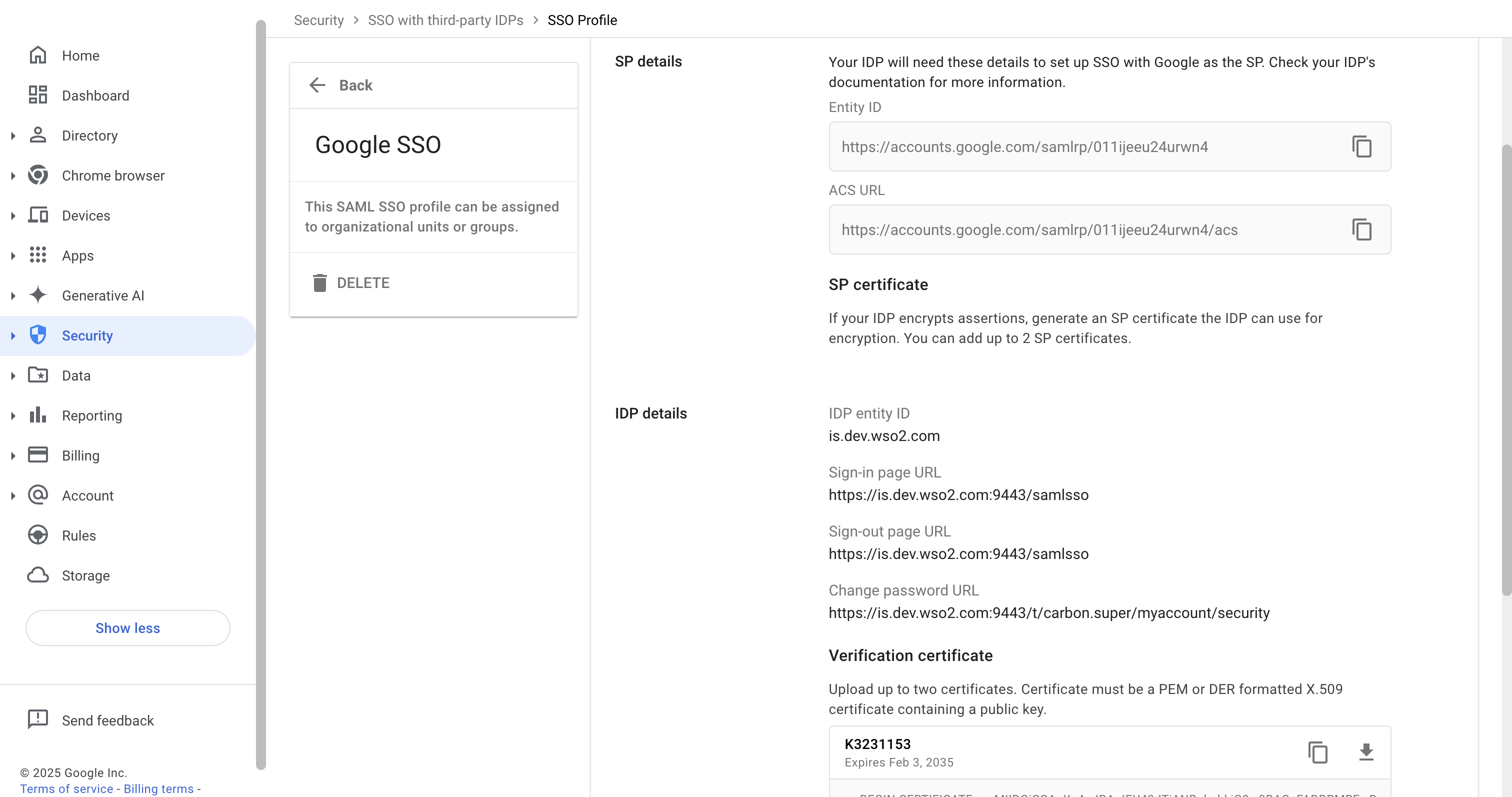Google Workspace - WSO2 Identity Server