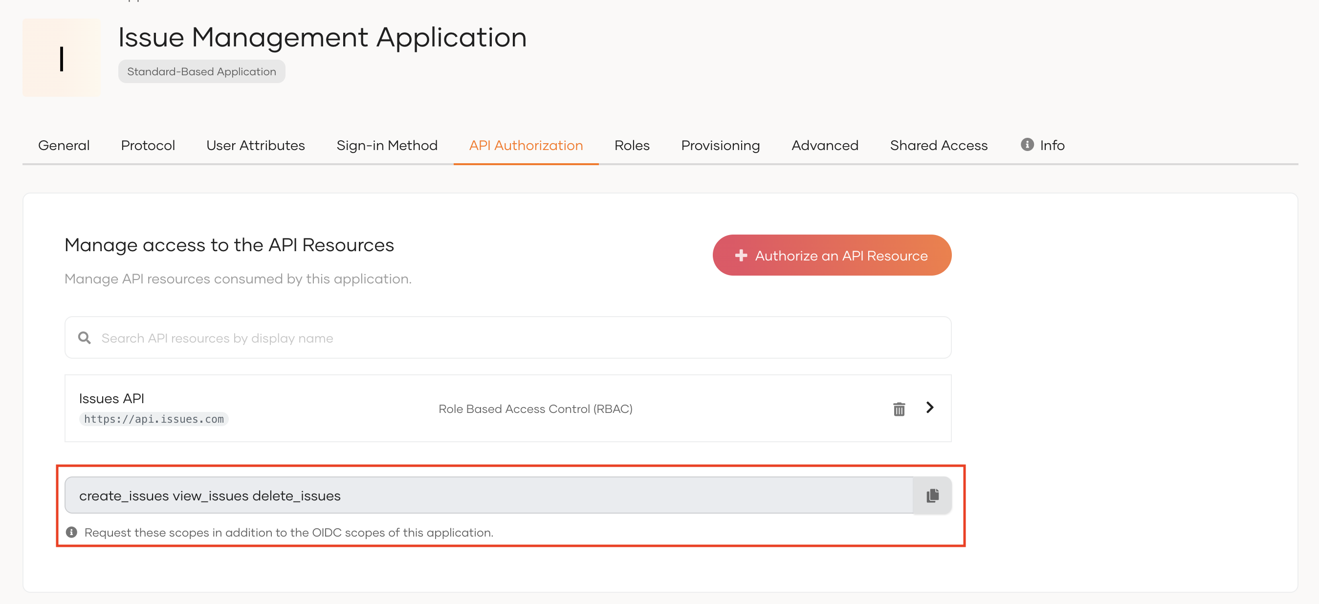 API authorization for organizations - WSO2 Identity Server