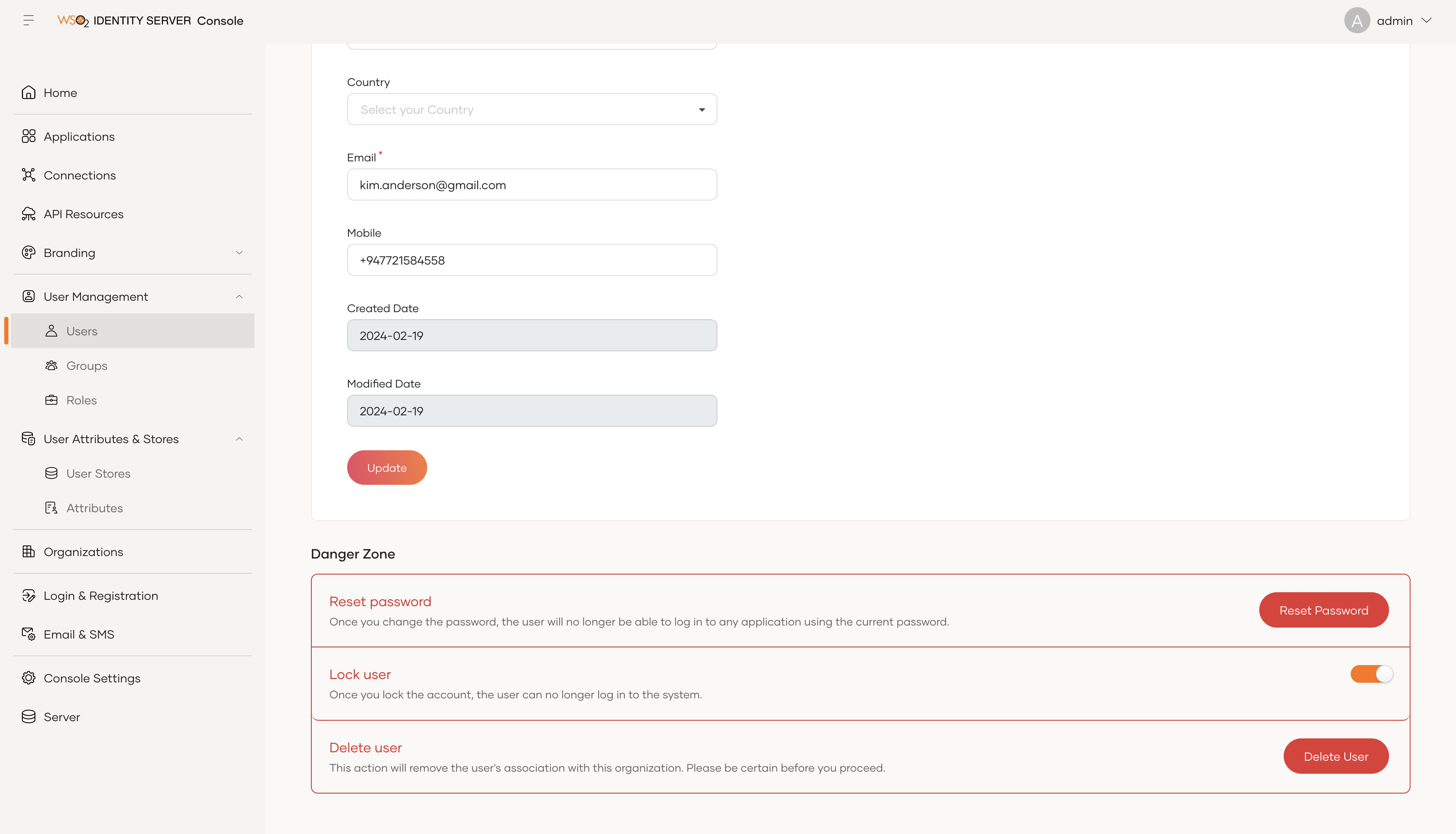 Account confirmation for self-register - WSO2 Identity Server