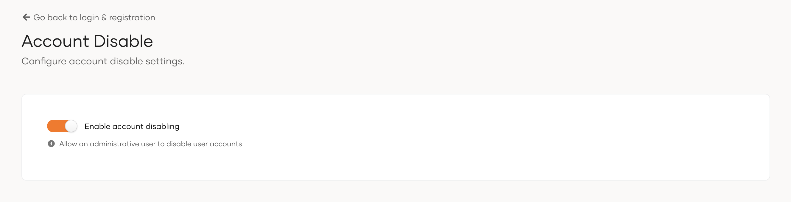 Account disabling - WSO2 Identity Server