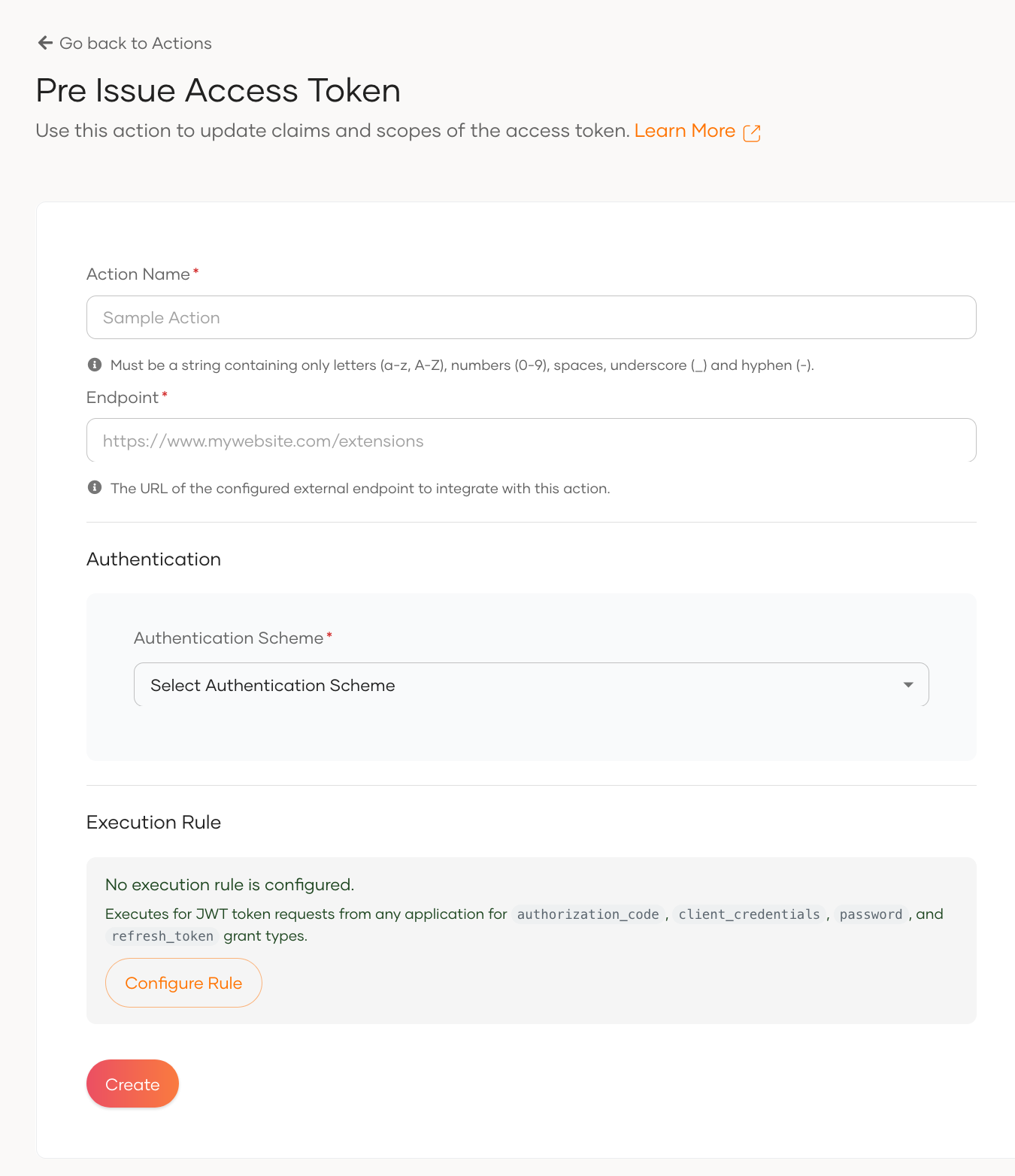 Configure Pre-Issue Access Token Action with Choreo - WSO2 Identity Server