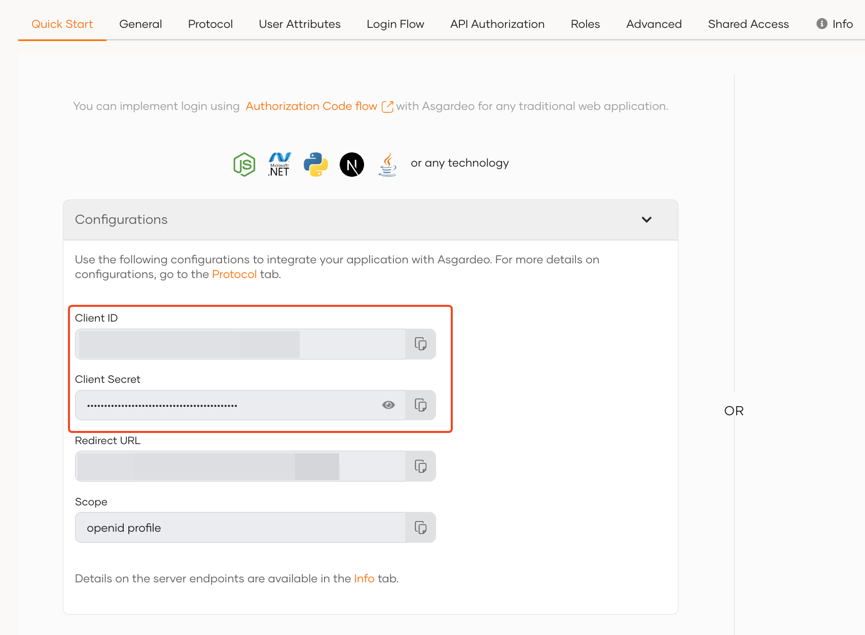 Register an application - WSO2 Identity Server