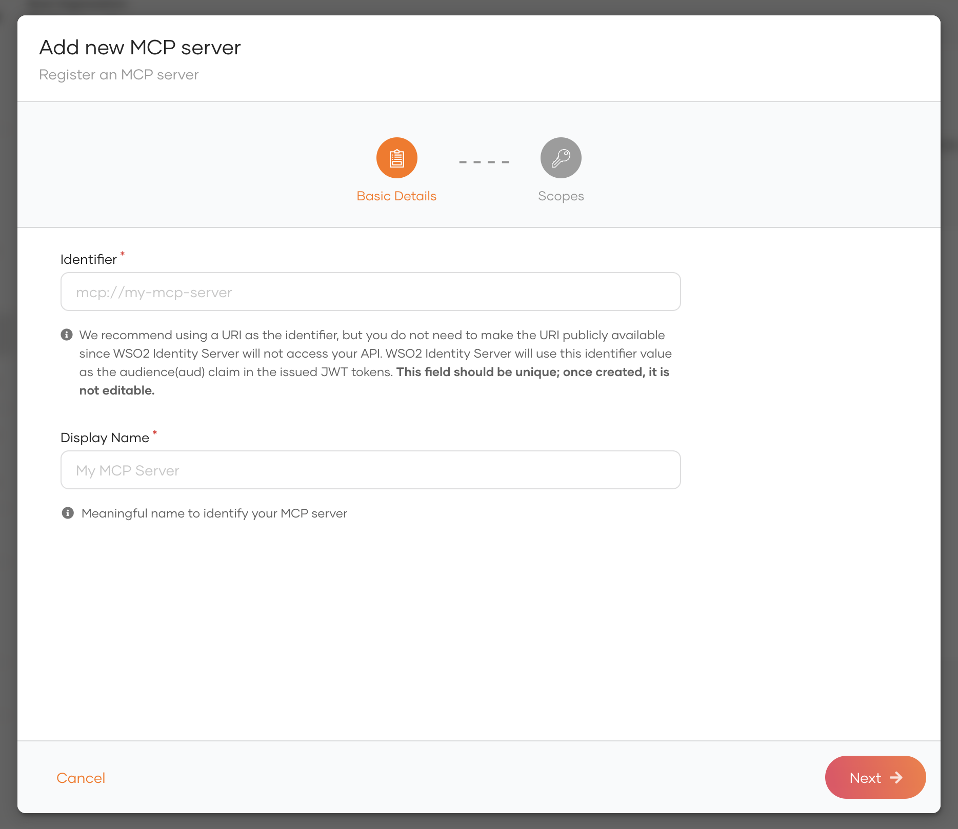 MCP server authorization - WSO2 Identity Server