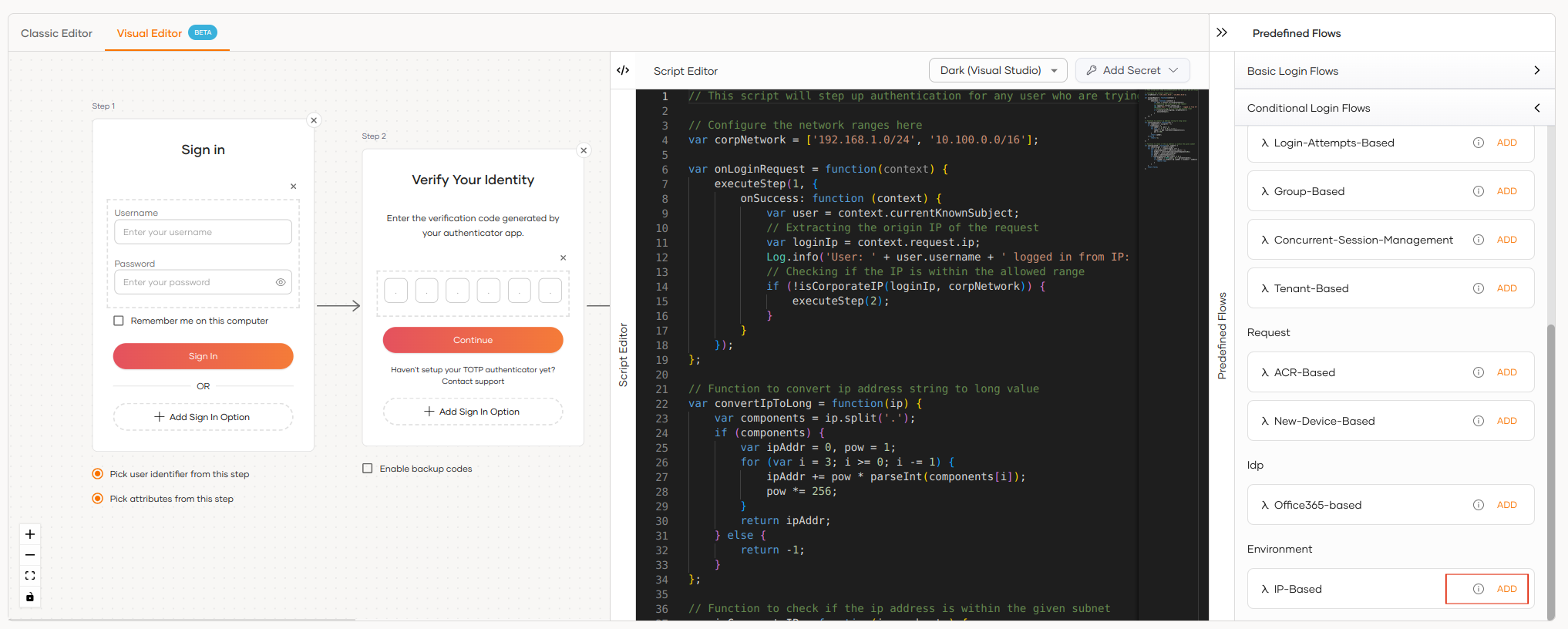 MFA based on IP address - WSO2 Identity Server