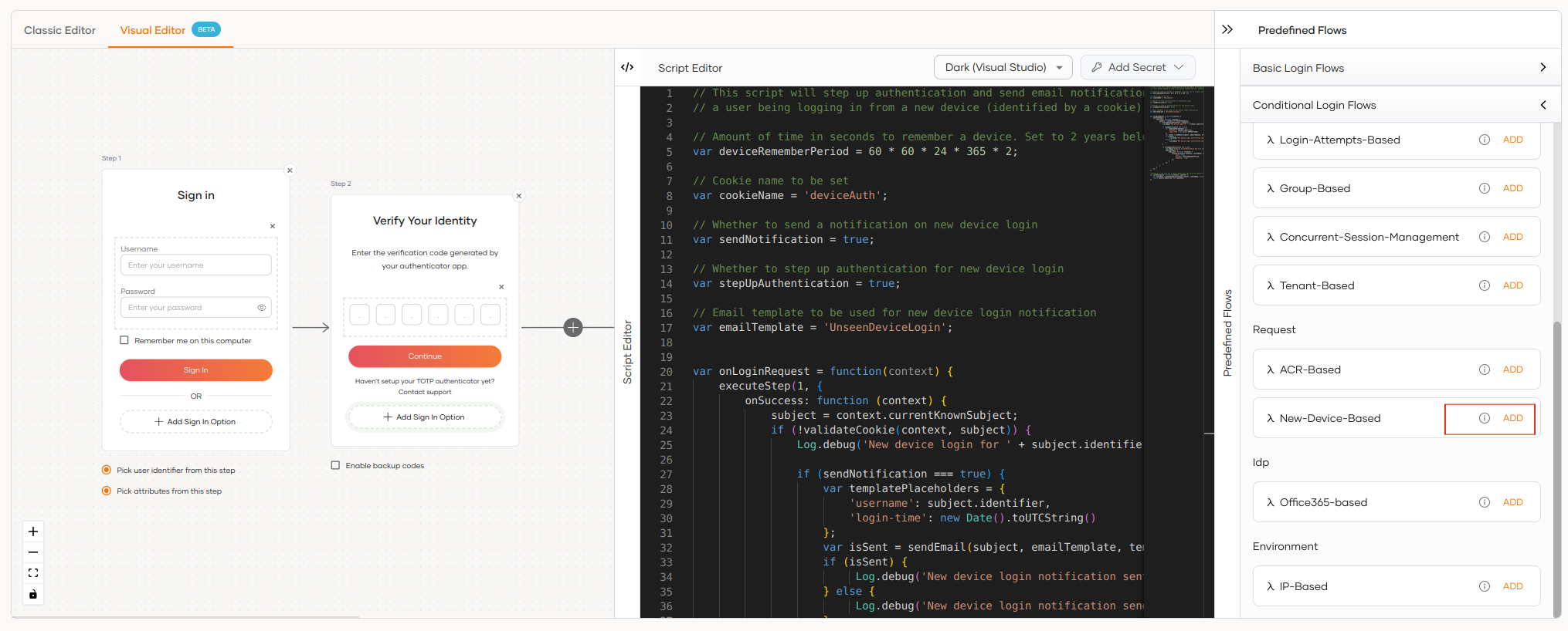 MFA based on user device - WSO2 Identity Server