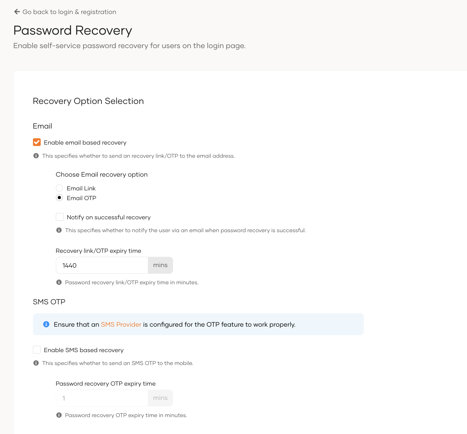 Password recovery - WSO2 Identity Server