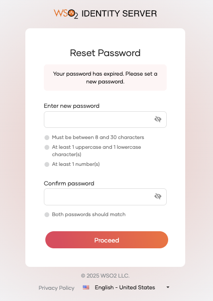 Password validation - WSO2 Identity Server